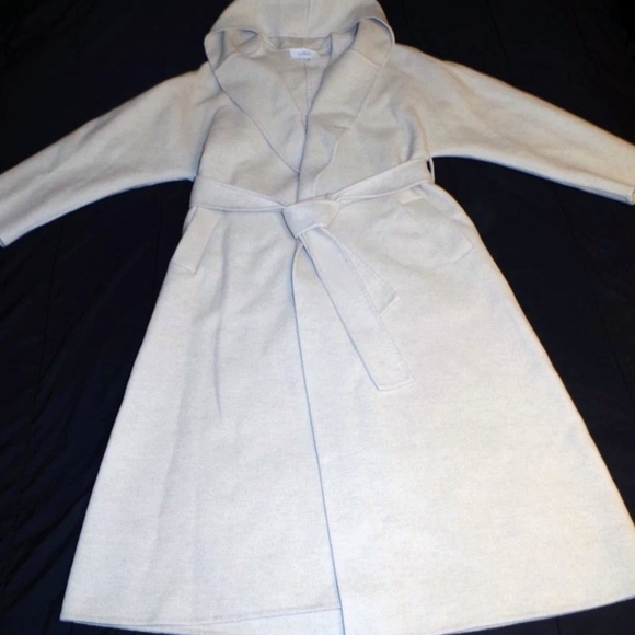 ba&sh | Jackets & Coats | Bash Cream Hooded Trench Coat With Belt ...